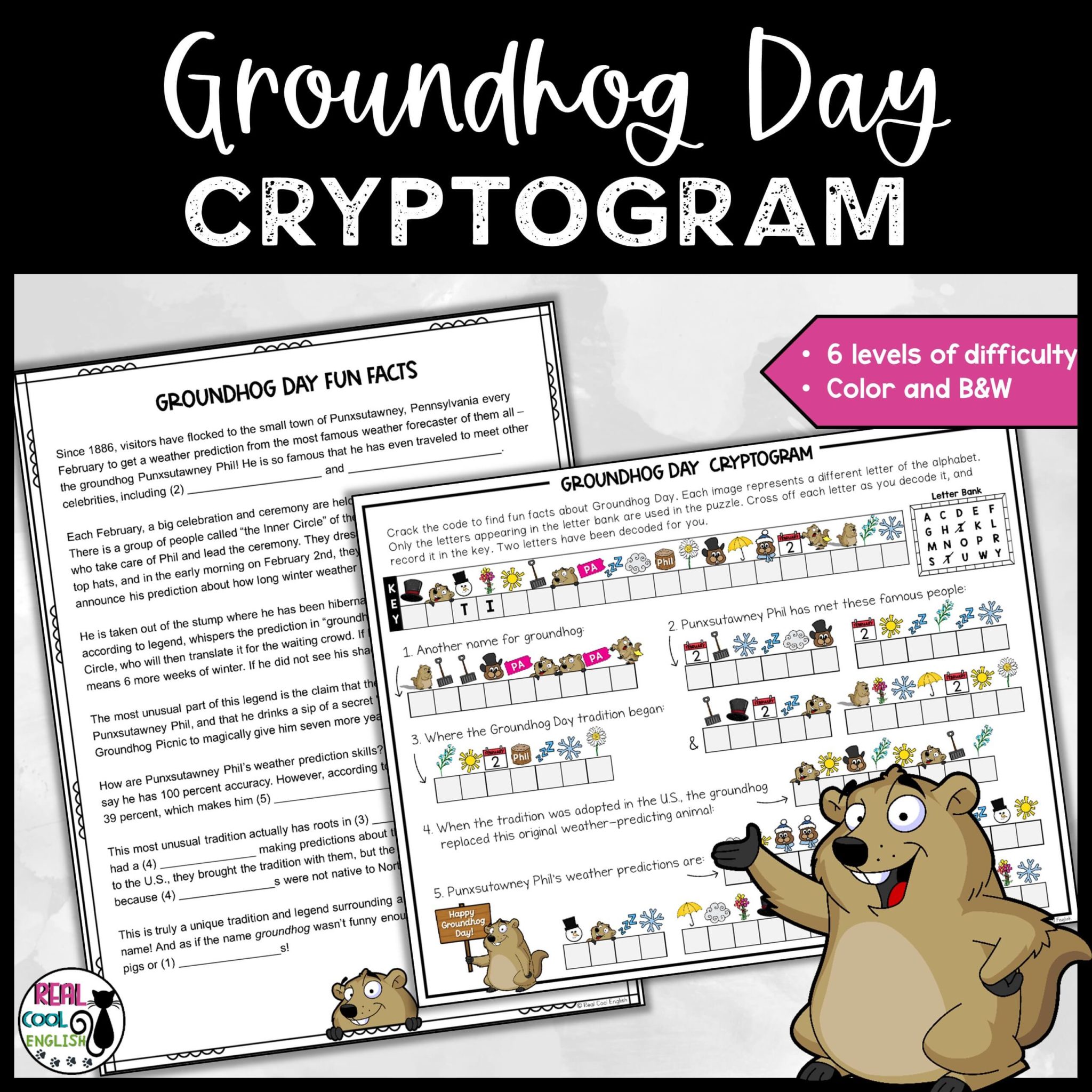 February Grammar and Language Activities - Real Cool English