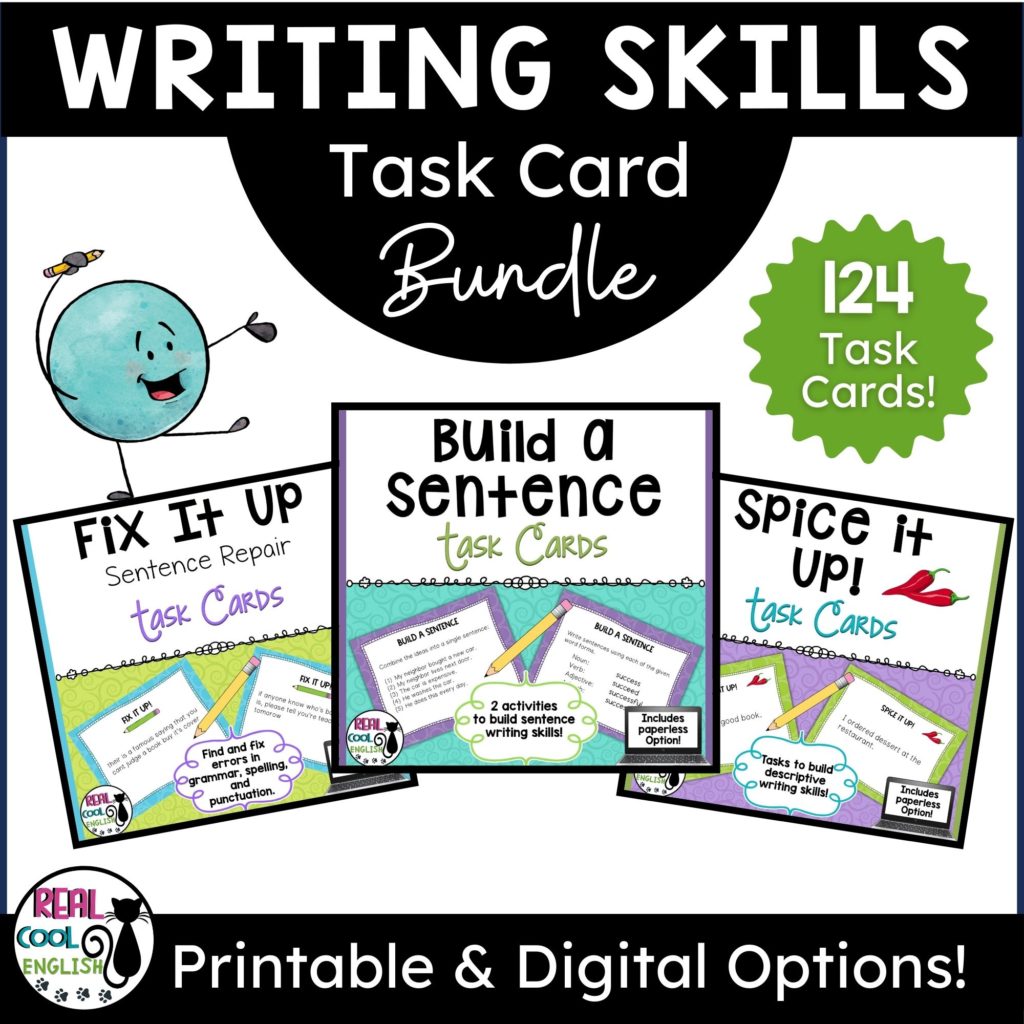sentence dictation for spelling, capitalization, punctuation, grammar