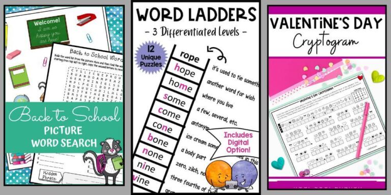 Fast Finisher Fun - Meaningful Early Finisher Activities