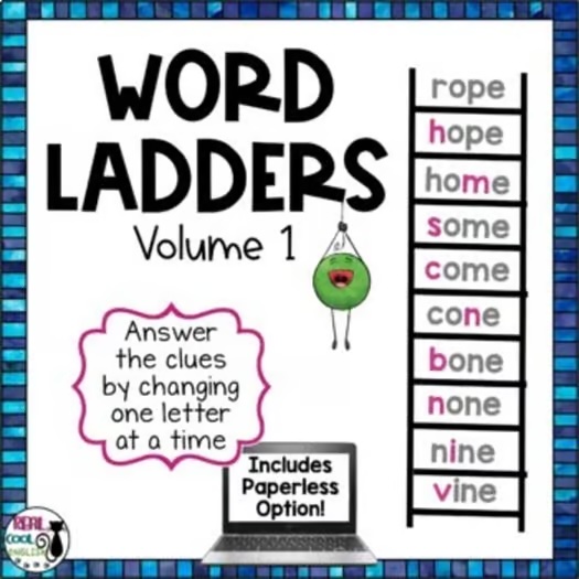 Word Ladders VOL 1 - Puzzles for Vocabulary and Spelling - Fun Friday ...
